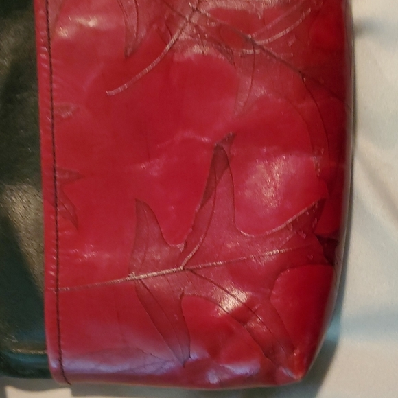 CL Whiting | Bags | Cl Whiting Leaf Leather Crossbody Red | Poshmark